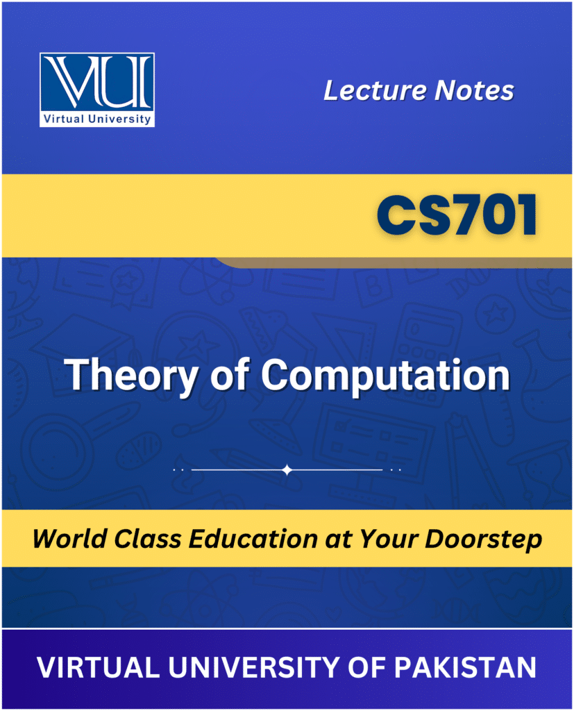 CS701 – Theory of Computation Book